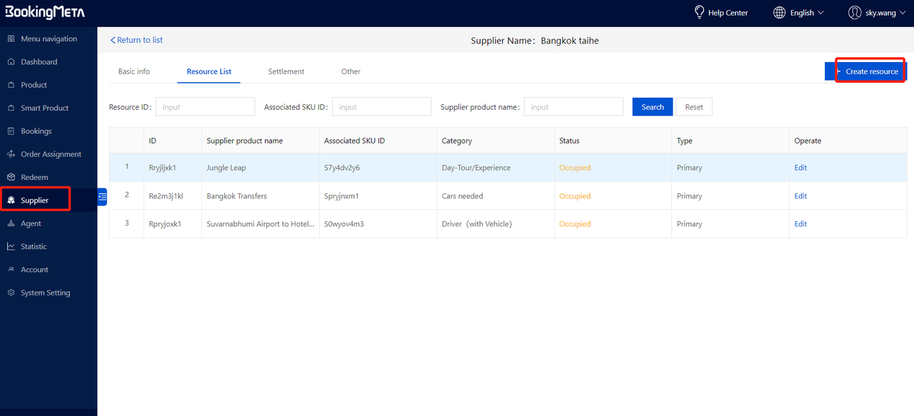 Suppliers: Resource List – Help Center of BookingMeta