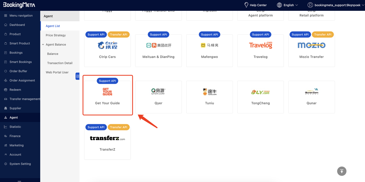 Integrate with GetYourGuide over API – Help Center of BookingMeta