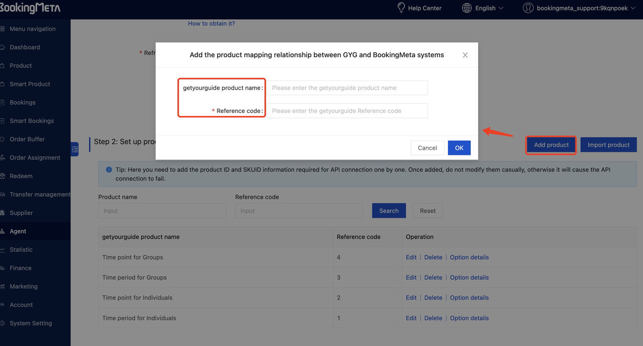 Integrate with GetYourGuide over API – Help Center of BookingMeta